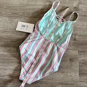 Roxy | Swim | Roxy X Disney Girls Treasure Stripe One Piece Swimsuit ...